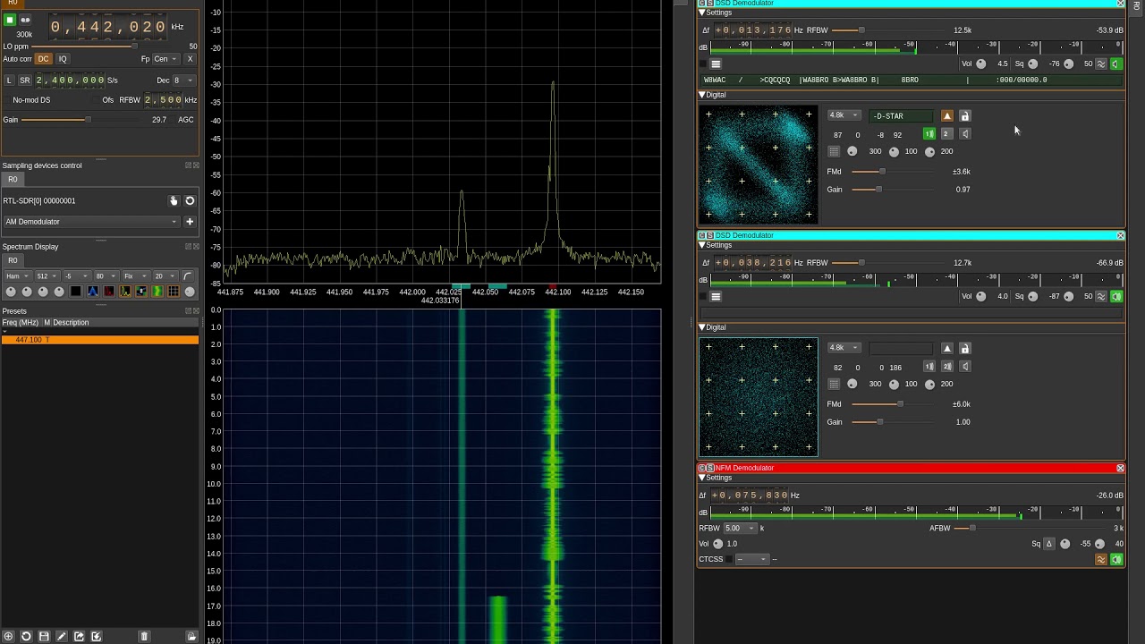 Listening to DMR, D-Star, and NFM analog using SDRAngel and RTL-SDR on ...