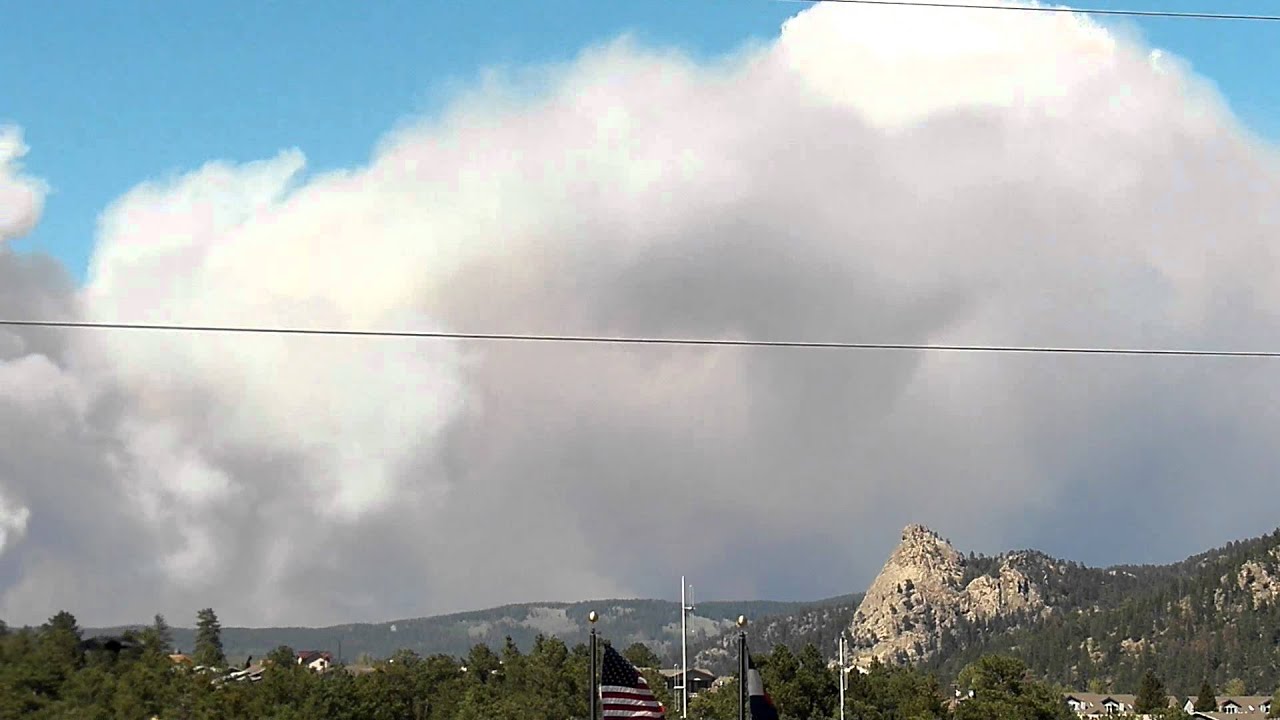 High Park Fire view near FT Collins CO as seen from Estes Park Colorado ...