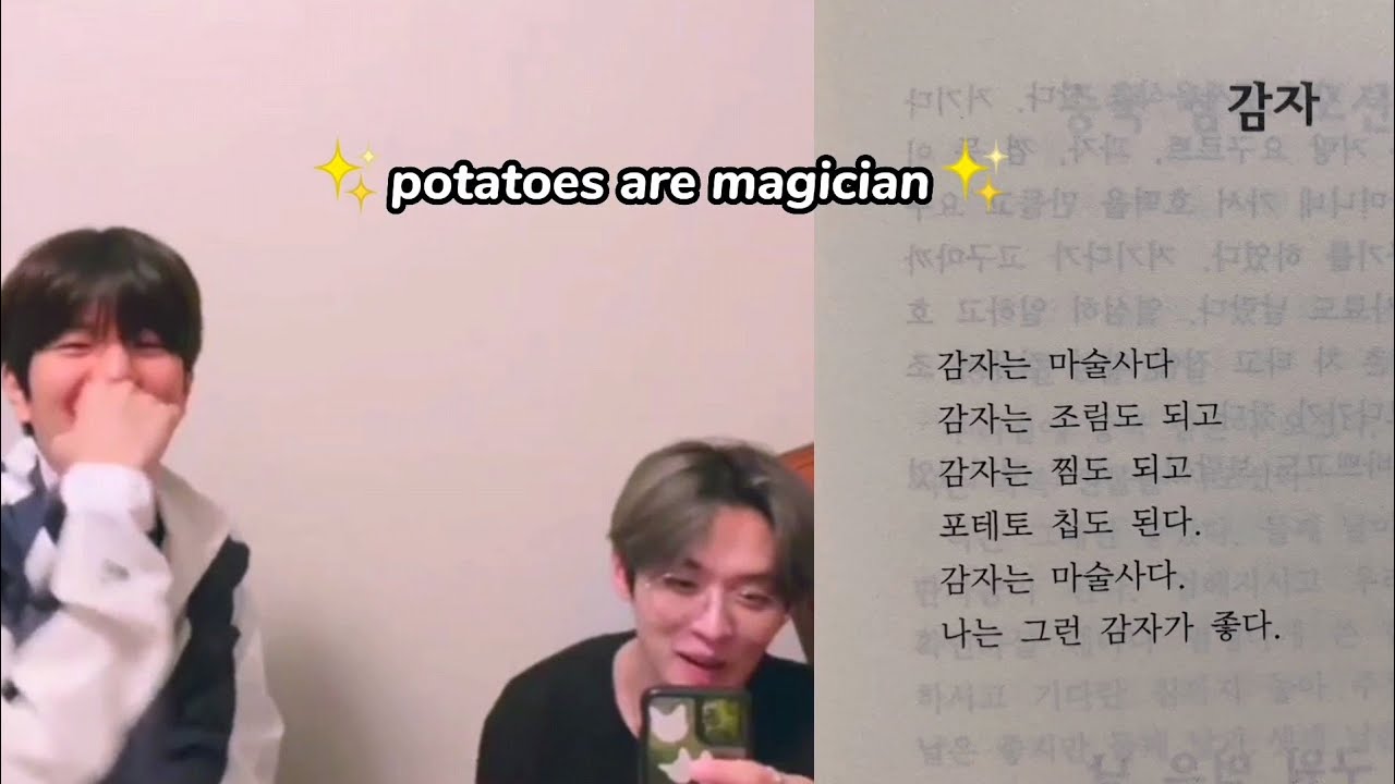 Lee Know's iconic potato poem - YouTube