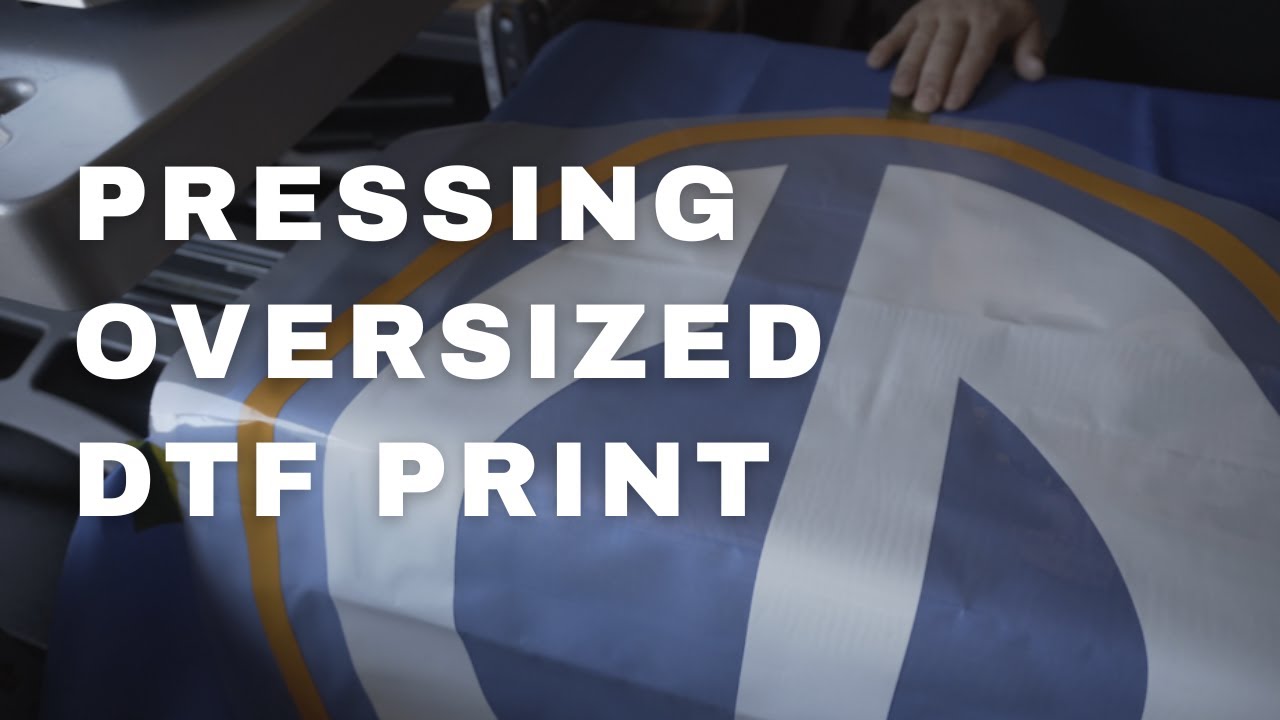 Pressing an Oversized DTF printed transfer | Custom 3x5 Flag - YouTube