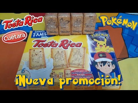 Promoción de galletas 🍪🍪 Tosta Rica de Pokémon Junio 2022 #Pokemon, # ...