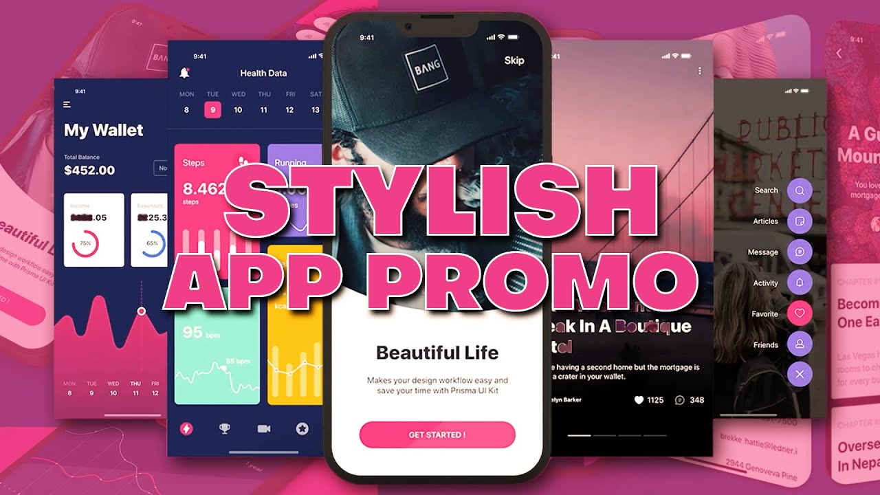 Stylish App Promo-11 | After Effects App Promo | Mobile App Promo Video ...