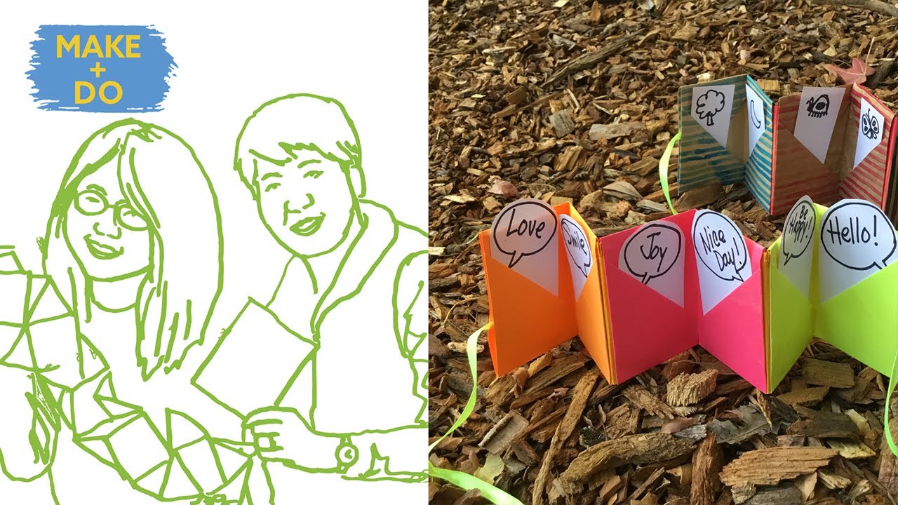 How to make Happy Pockets Books with Book Arts Roadshow - YouTube