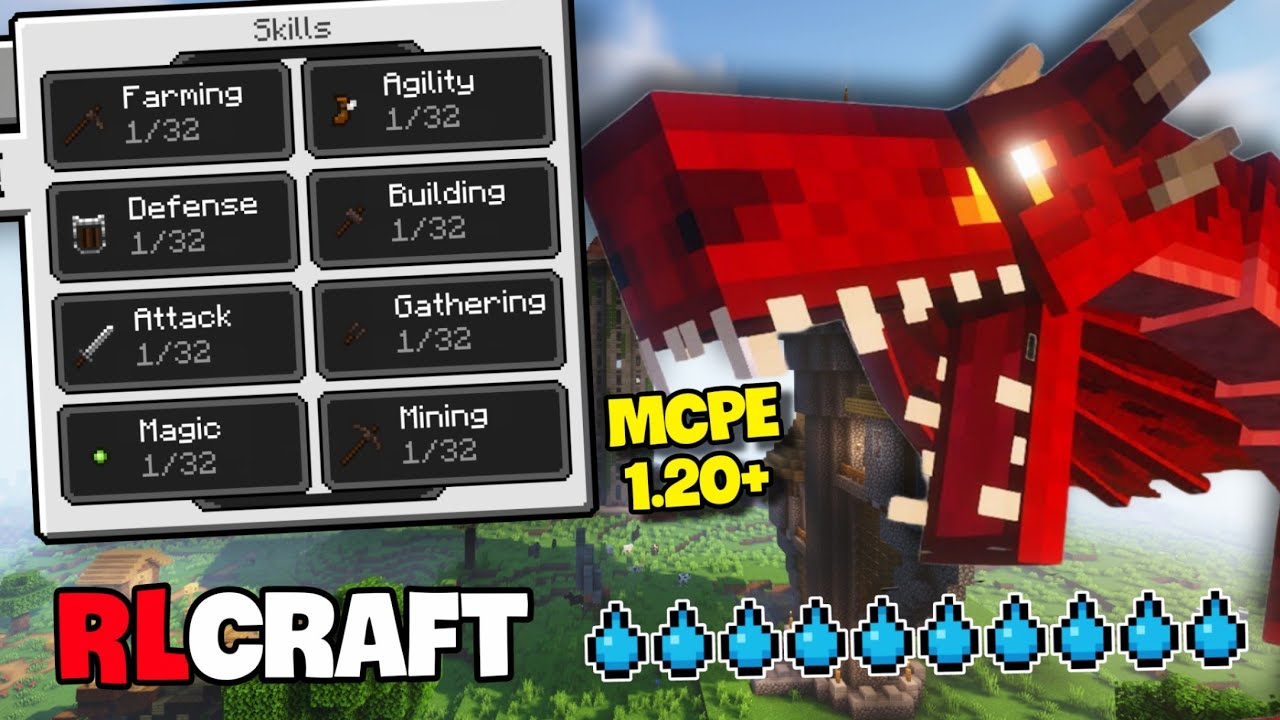 Addon RLCraft Siêu Khó Triệu Hồi Được Boss, Có Skills, Công Trình Giống ...