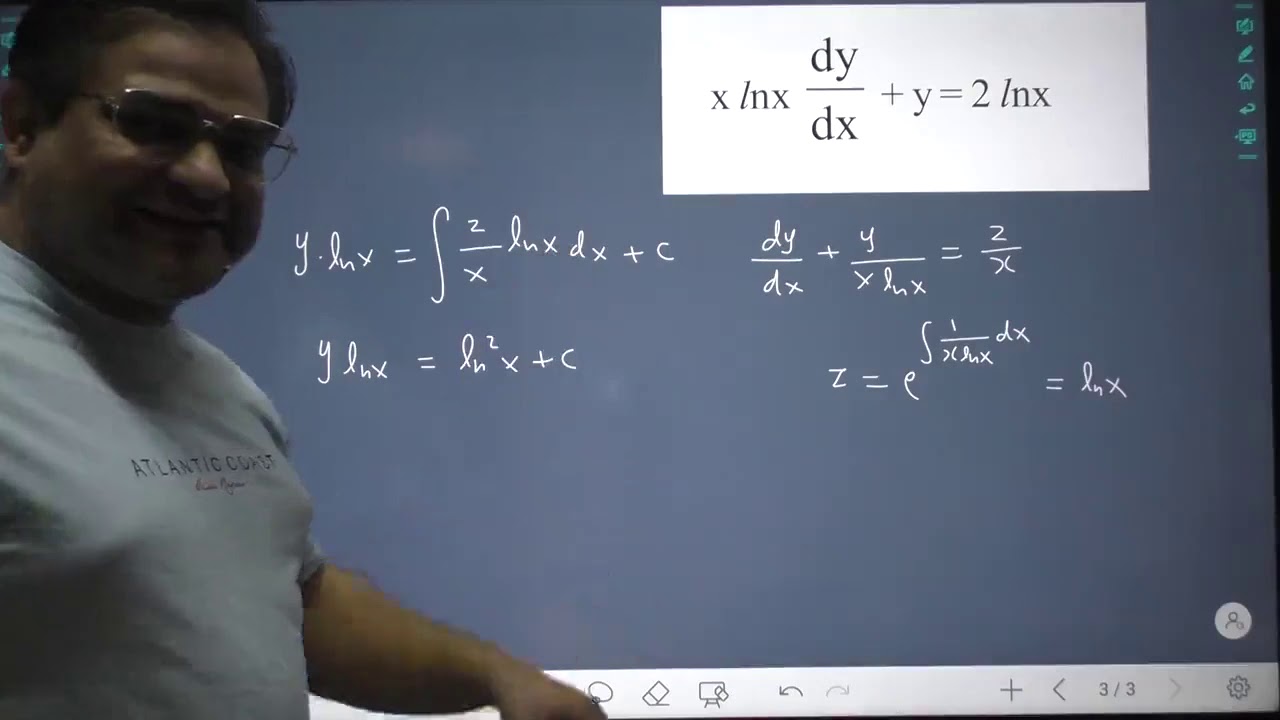 IIT JEE MATHS - DIFFERENTIAL EQUATION - LECTURE 5 - YouTube
