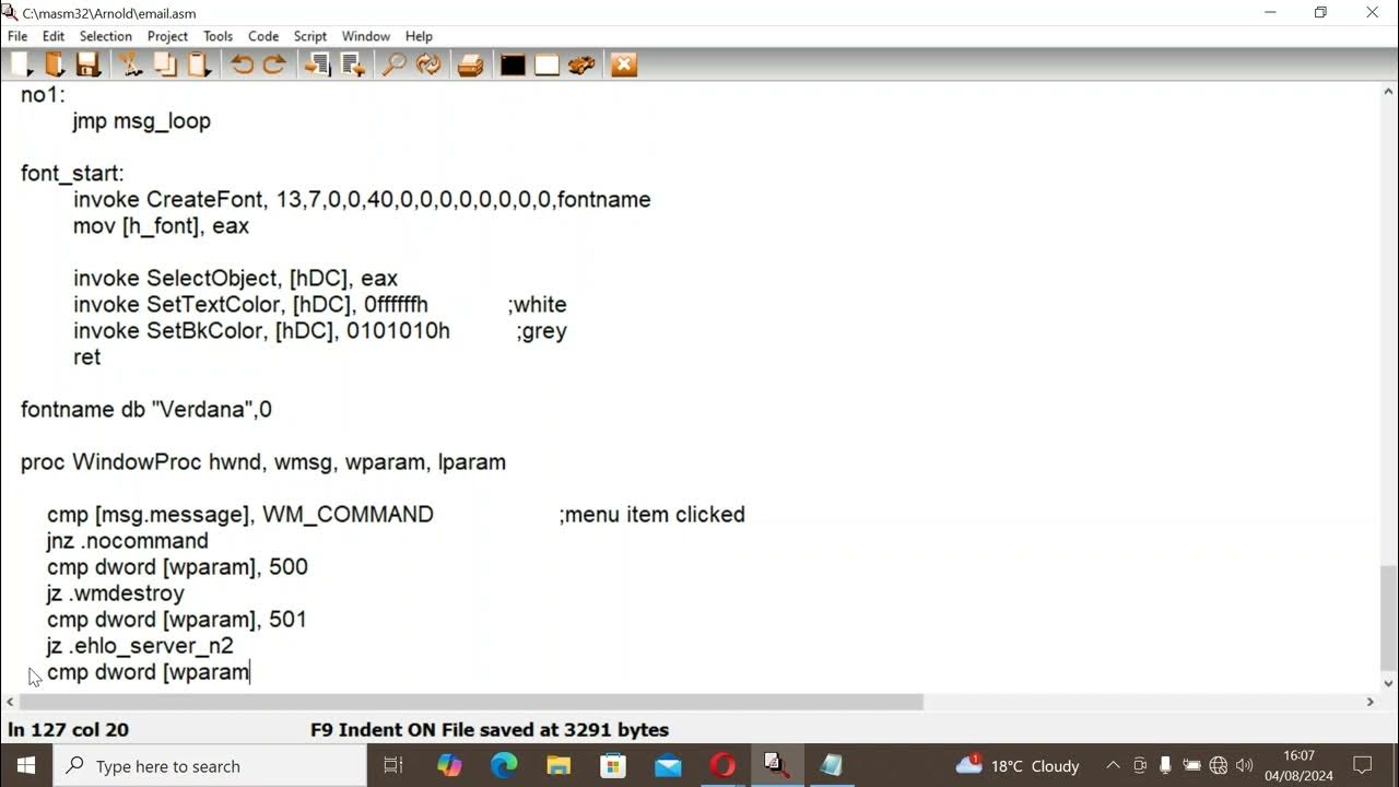 Win32 Assembler MASM - Sending emails to Gmail, Yahoo Part One - YouTube