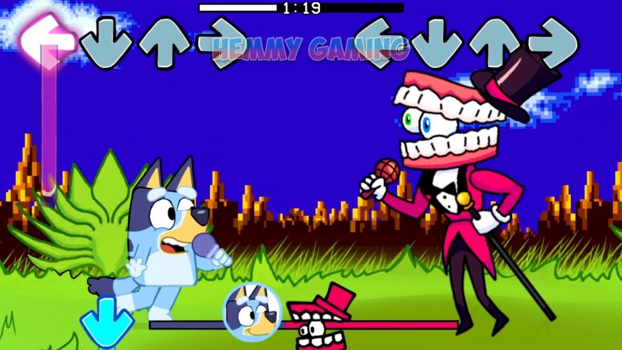 [SWAP] FNF Amazing Digital Circus vs Bluey, Bingo & Mackenzie Sings ...