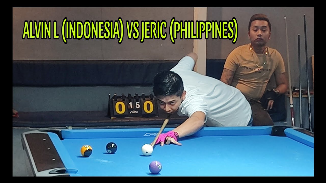 LIVE ALVIN (INDONESIA) VS JERIC (FILIPINA) EKSHIBISI BILLIARD - YouTube