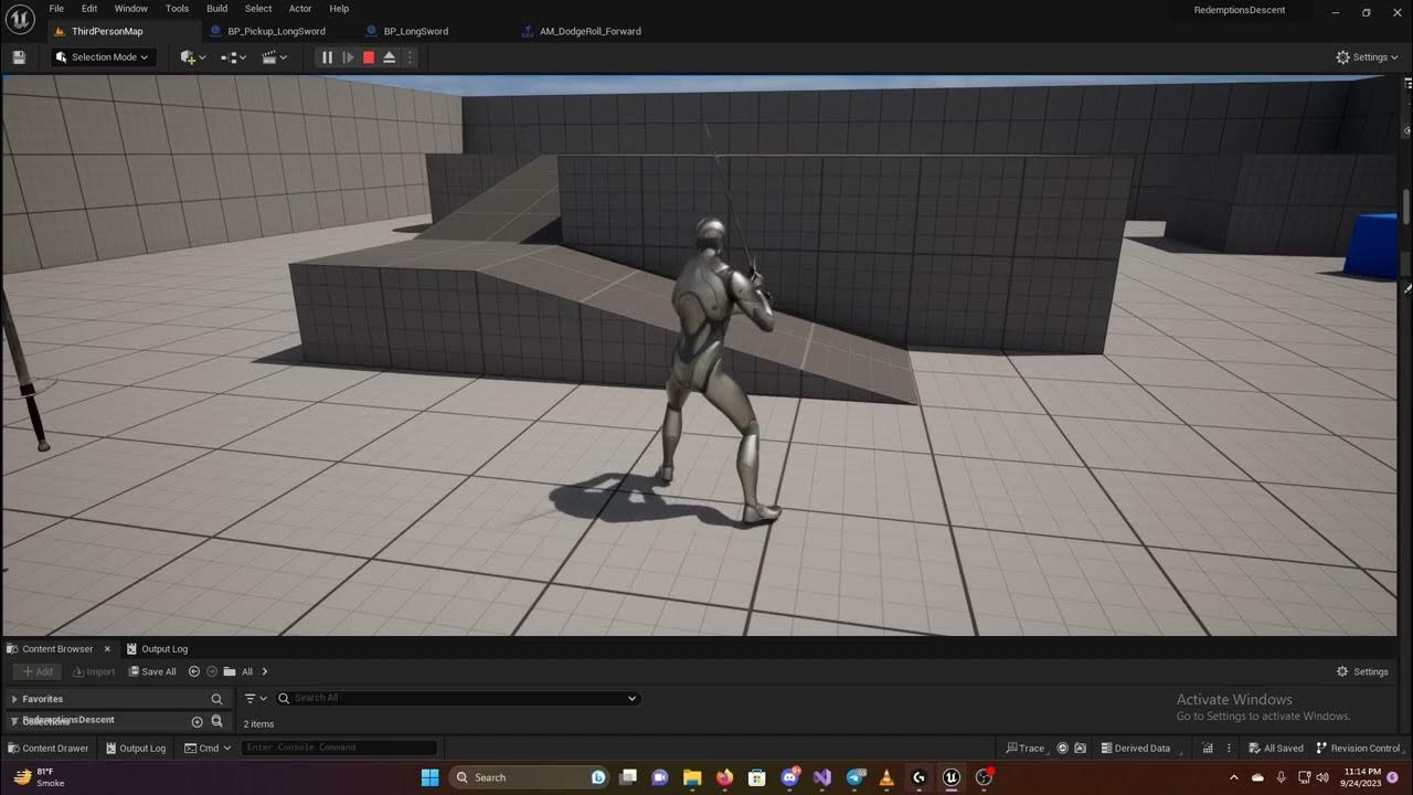 Unreal Engine 5 - Directional Dodge & Simple Attack Combo - YouTube
