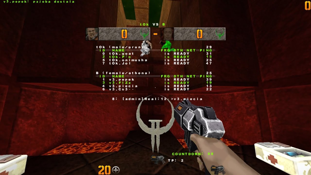 QUAKE 2 | PLQ2 #12 (2010/11) | Round 9 - v3 vs tOk | 3rd map q2dm6 | POV piecia - YouTube