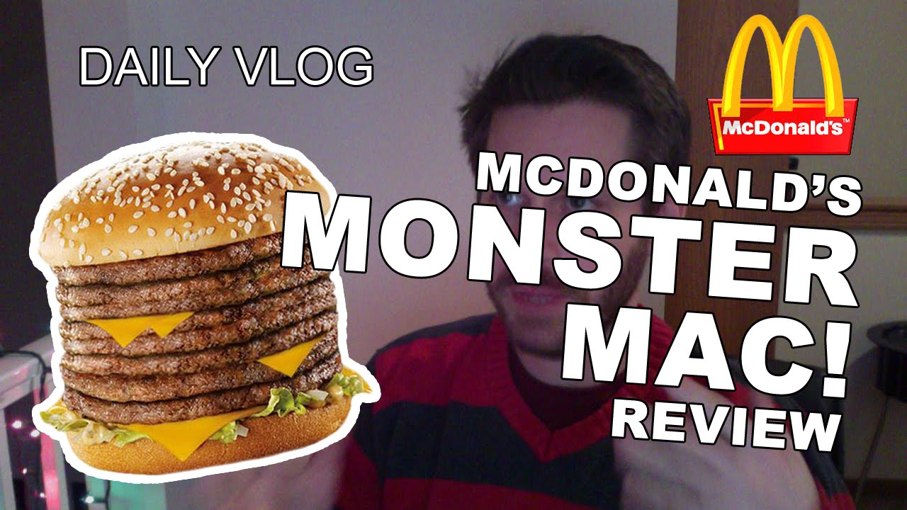 Daily Vlog - January 33, 2015 - MCDONALD'S MONSTER MAC REVIEW! - YouTube