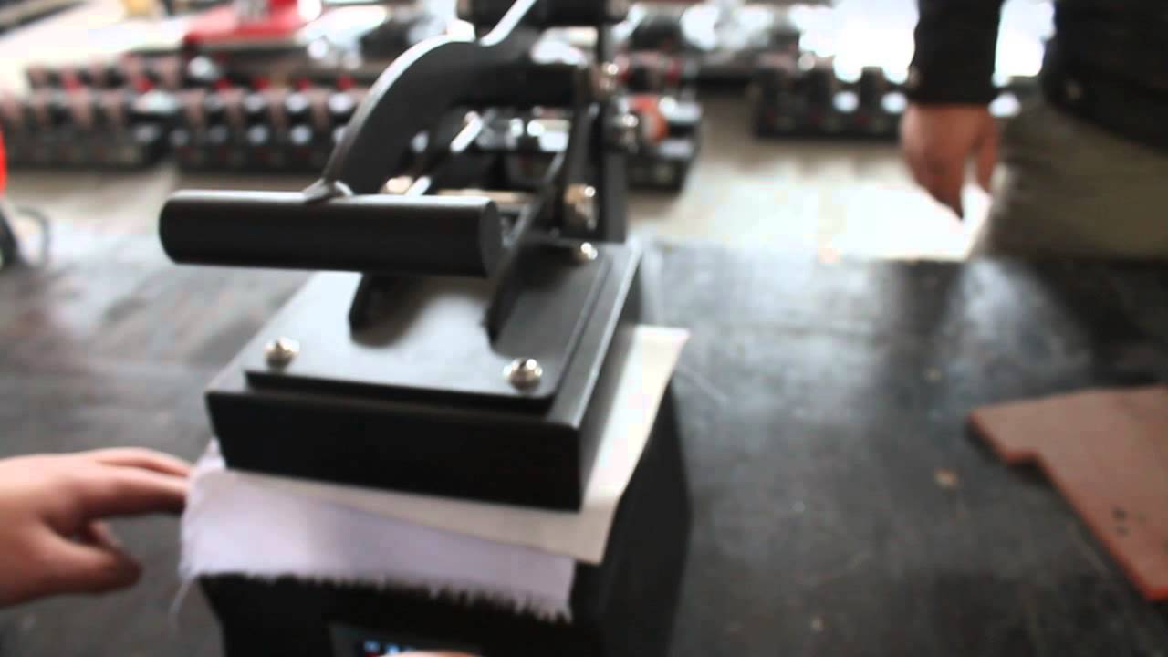 HP230C Small size heat press machines - YouTube
