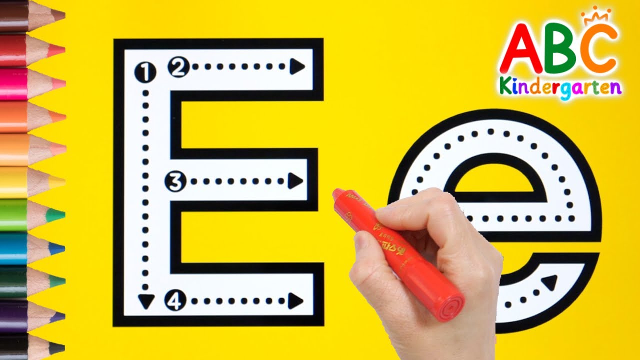 Learn the alphabet with educational stories | Learn the letter E with ...