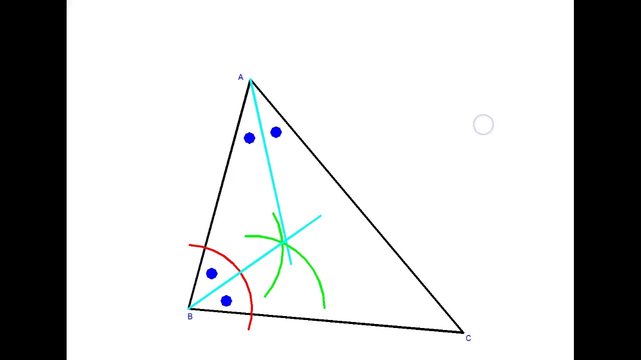 Incircle of a Triangle Construction - YouTube