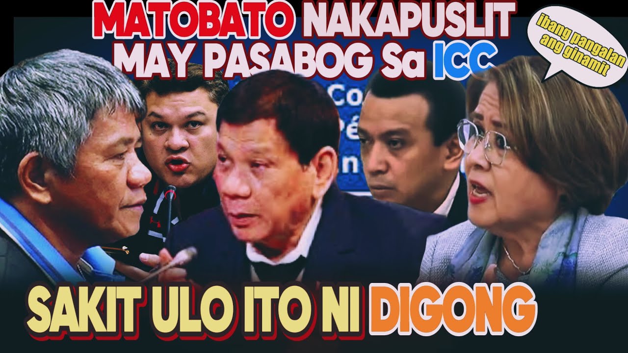 MATOBATO MAY MATINDING PASABOG NASA ICC NA | DIGONG, BONG GO, at BATO ...