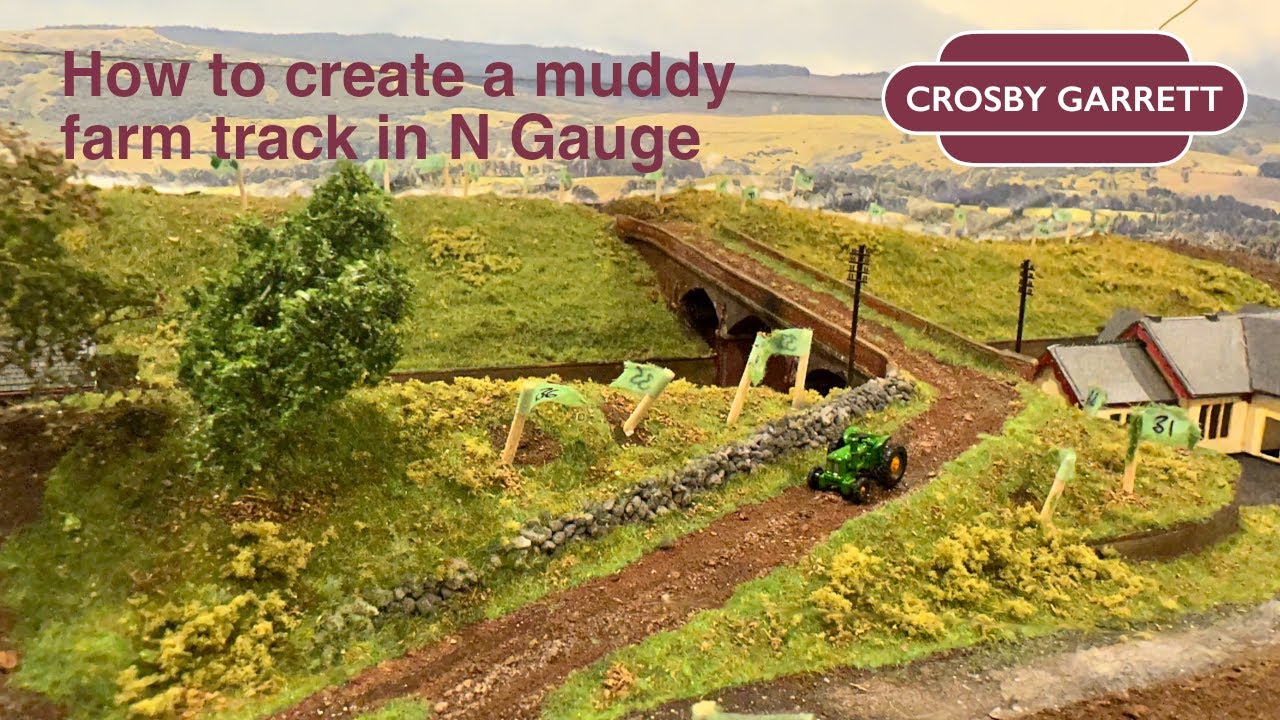 How to create a realistic muddy track in N Gauge Ep 19 - YouTube
