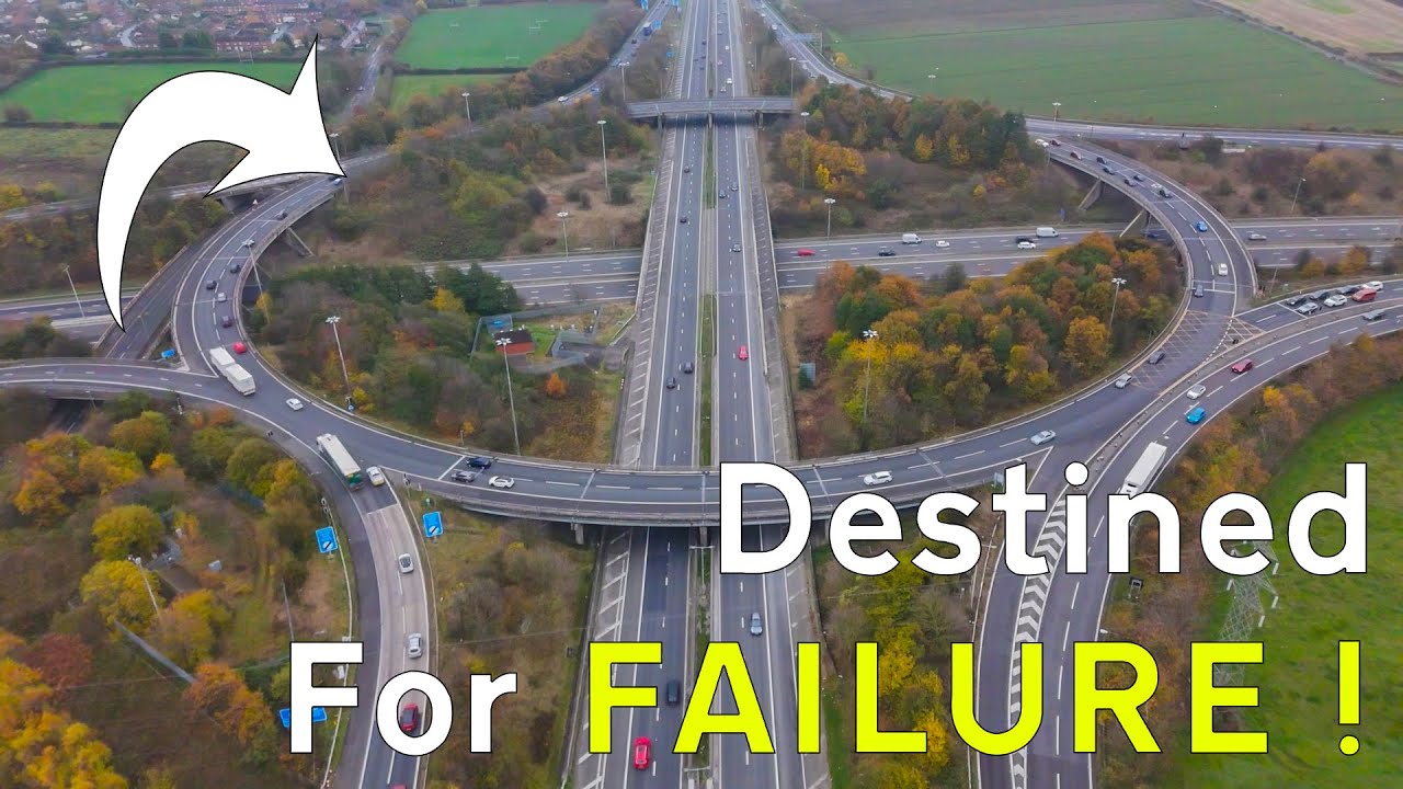 The UNINTENTIONALLY FLAWED Lofthouse Interchange - M1 & M62 Motorway ...