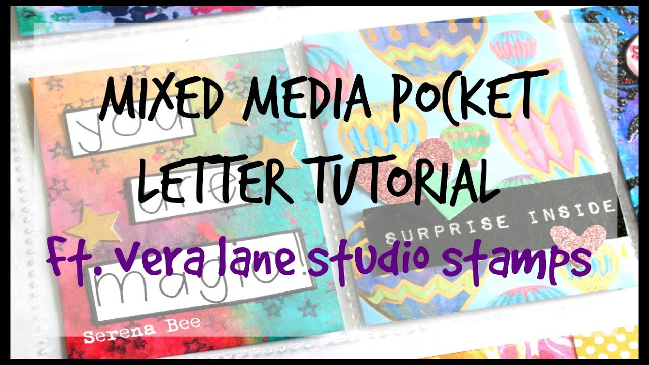 Mixed Media Pocket Letter Tutorial Start to Finish Ft. Vera Lane Studio ...