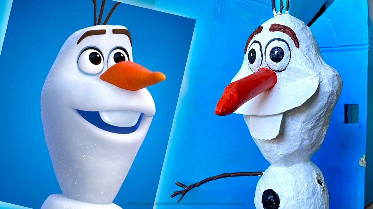 How to Paper Mache Disney's Olaf | Disney Arts and Craft - YouTube