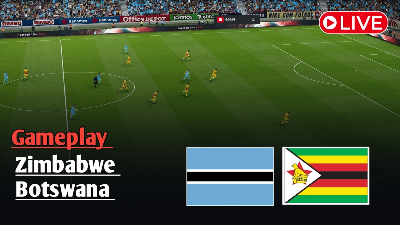 LIVE: Zimbabwe vs Botswana | International Friendly Match 2026 | FL25 ...