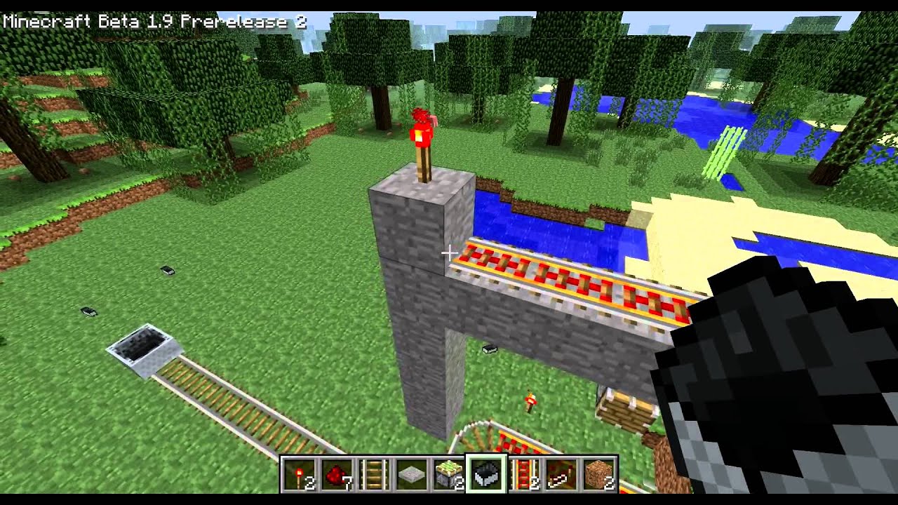 Minecraft Tutorial - Minecart Passenger Detector & Redirection - YouTube