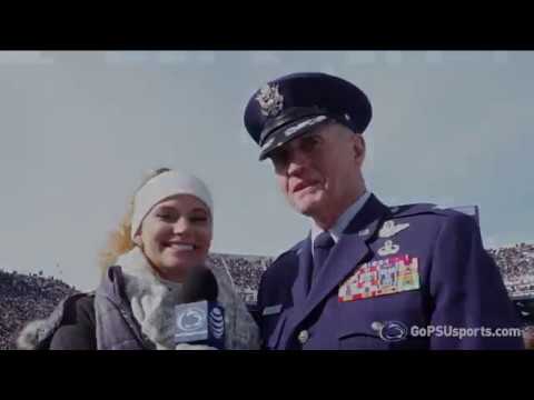 Honorary Captain Col. James Harding Joins Beaver Stadium Extra - YouTube