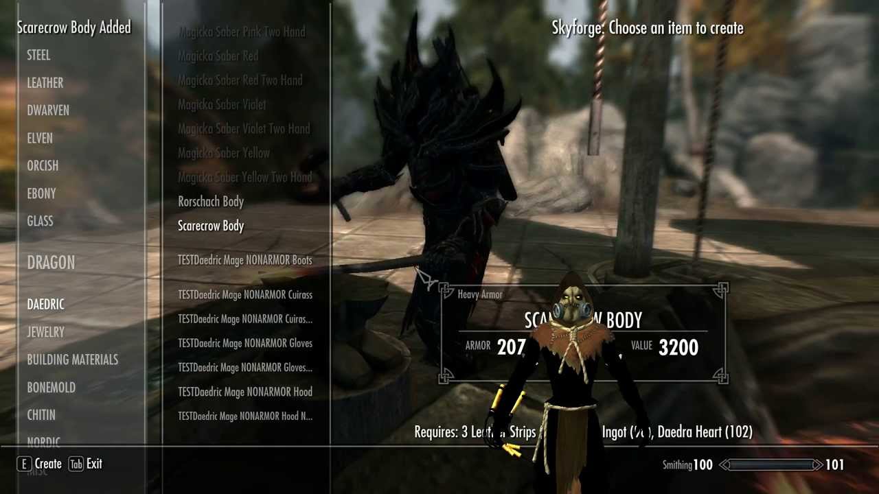 skyrim scarecrow body mod - YouTube