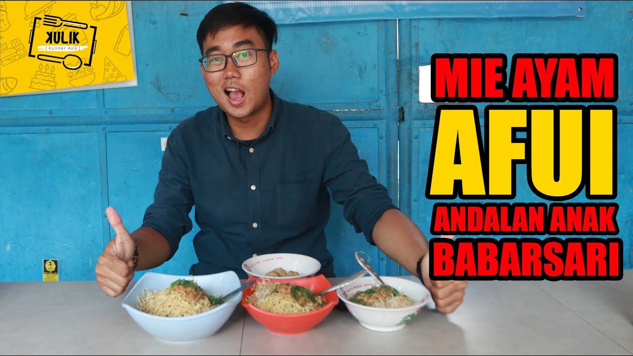 MIE AYAM AFUI | Pilihan Porsi Banyak dan Murah - YouTube