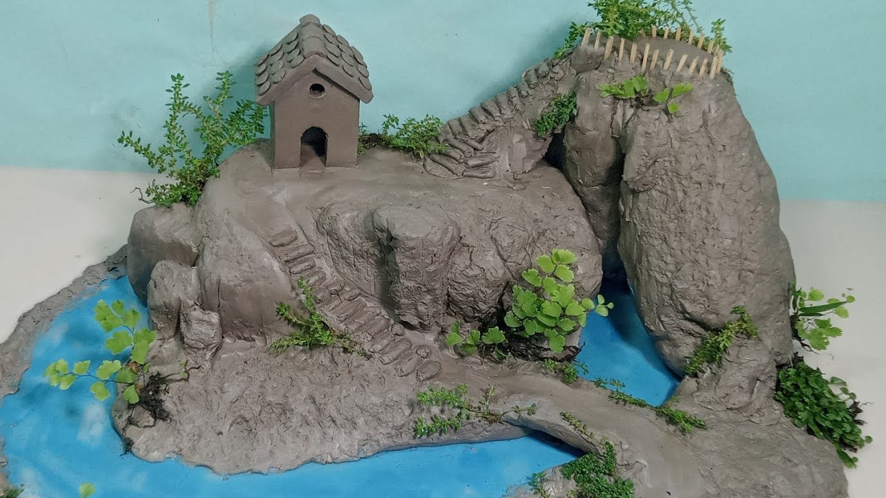 amazing make a small island out of clay - YouTube