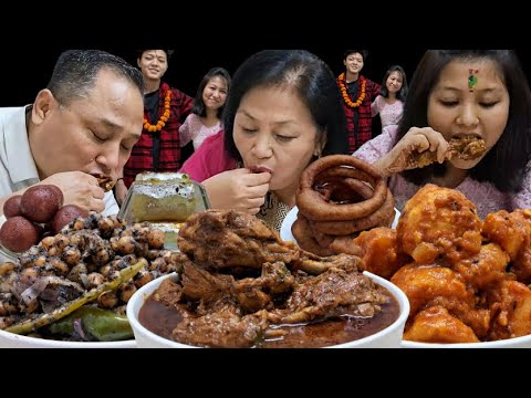 SEL ROTI, ALOO DUM, CHICKEN & GORKA CUTNEY || DIWALI SPECIAL BHAI DOOJ ...
