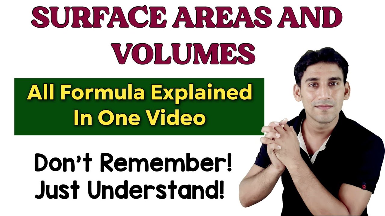 Surface Areas And Volumes | All formula | Class 9 and 10 - YouTube