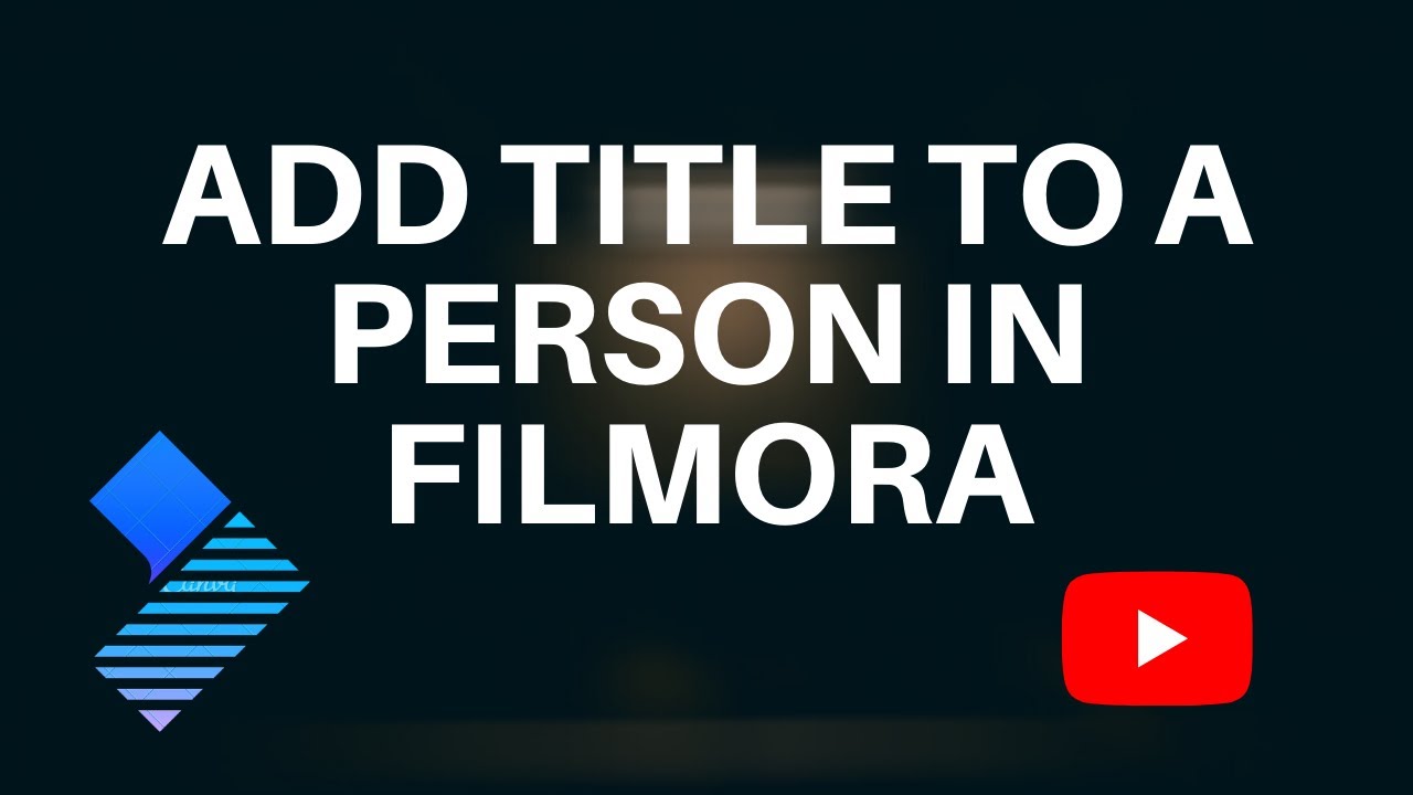 How to add title of person in Filmora | Adding lower third in Filmora ...
