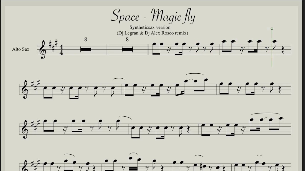Space - Magic Fly (Backing Track for saxophone Alto) House music - YouTube