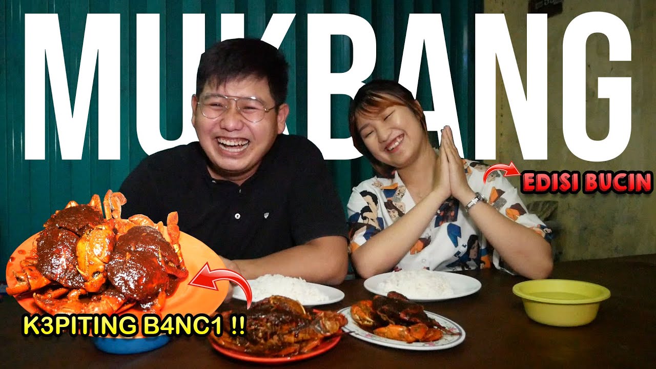 MUKBANG 3 KEPITING HIDDEN ALA BUCIN !!! || Kepiting Green Maskot ...