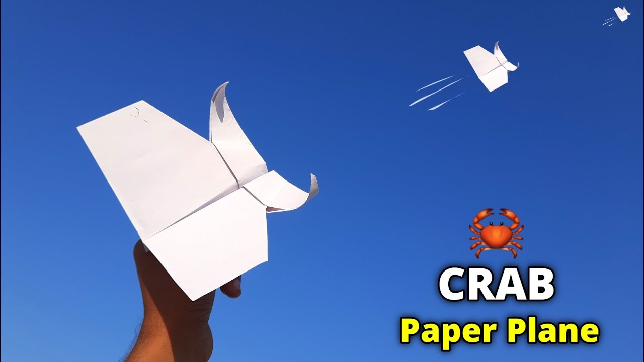 how to make paper glider plane , Crab plane making , new dragon flying ...