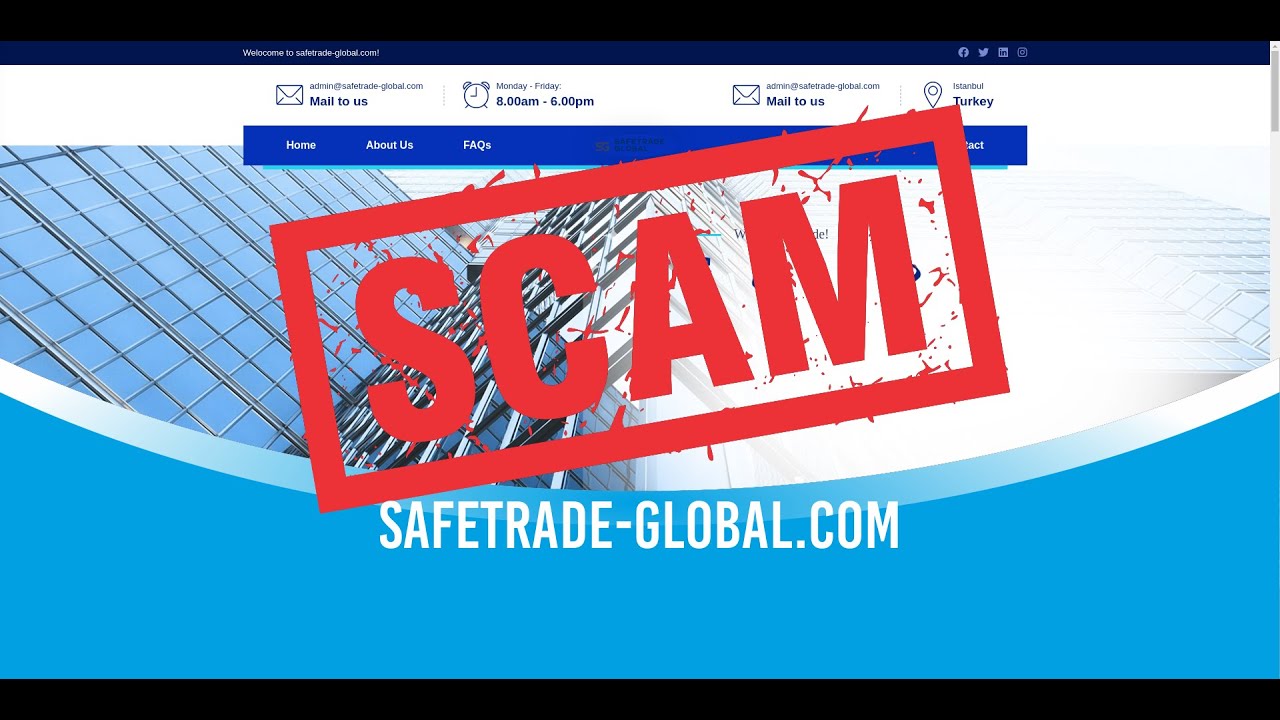 Safetrade-global.com SCAM - YouTube