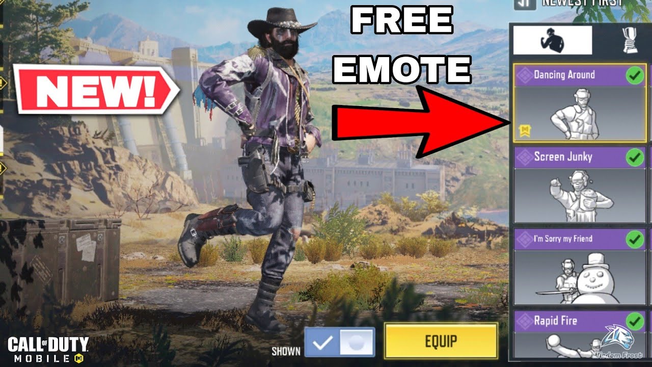 Unlocking FREE Emote Dancing Around in Cod Mobile 2023 - YouTube