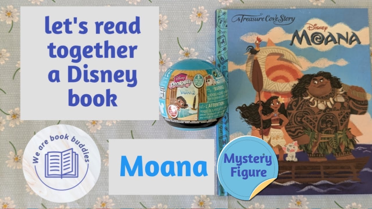 Let's read together a Disney book. Moana. Read along. We have a Moana 2 ...