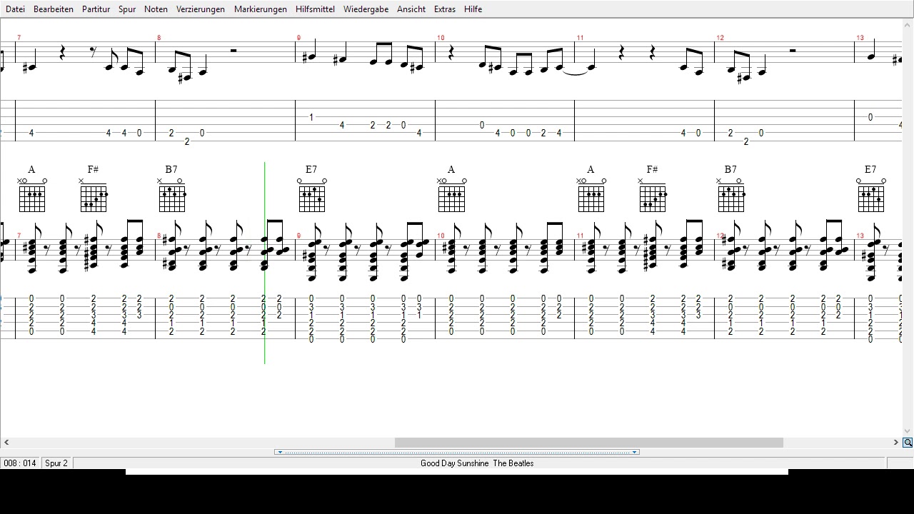 The Beatles- Good Day Sunshine - Tabs - YouTube