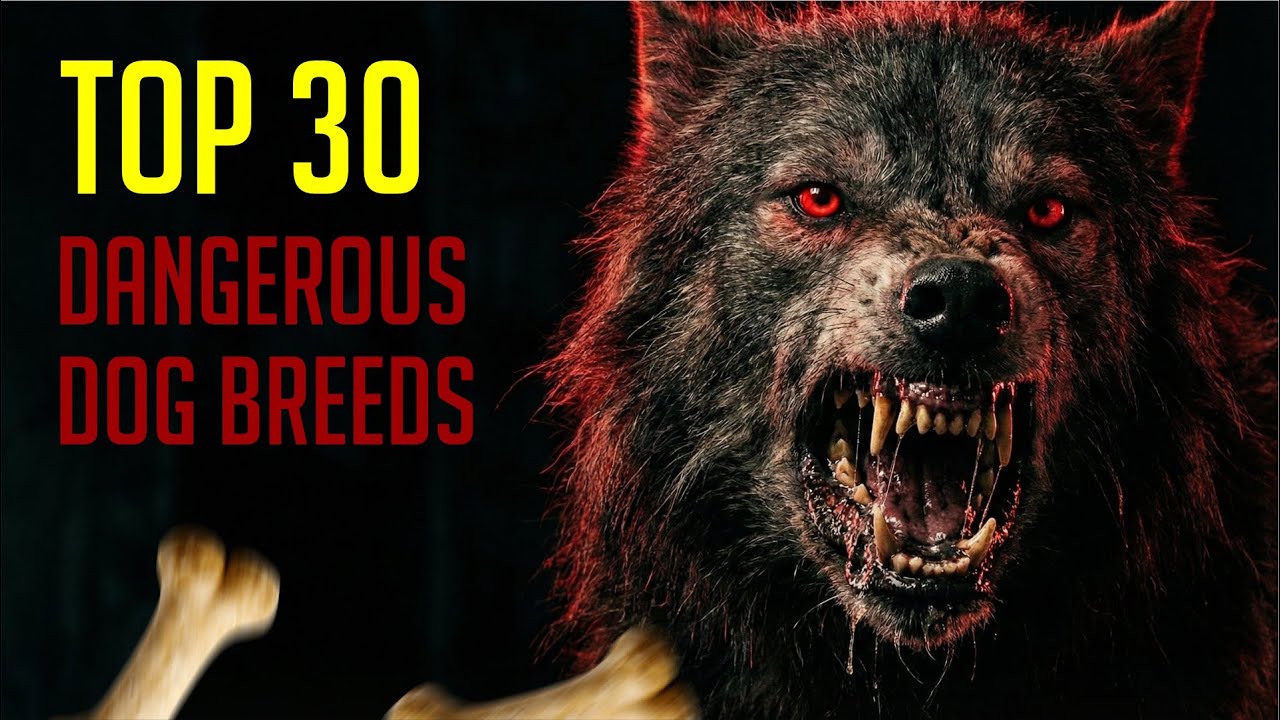Which Dog Kills the Most? 🩸 Top 30 Dangerous Dog Breeds in the World 🌍 ...