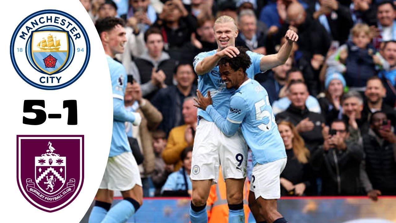 Manchester City 5-1 Burnley All Goals Highlights | Premier League 2025/ ...