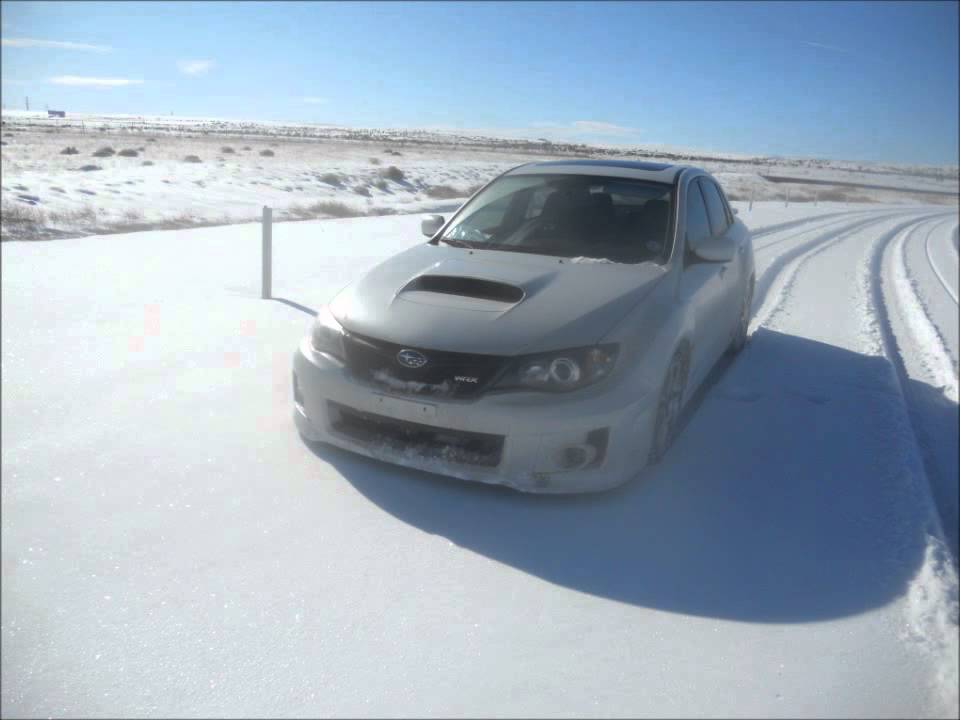 2011 wrx fun in snow - YouTube
