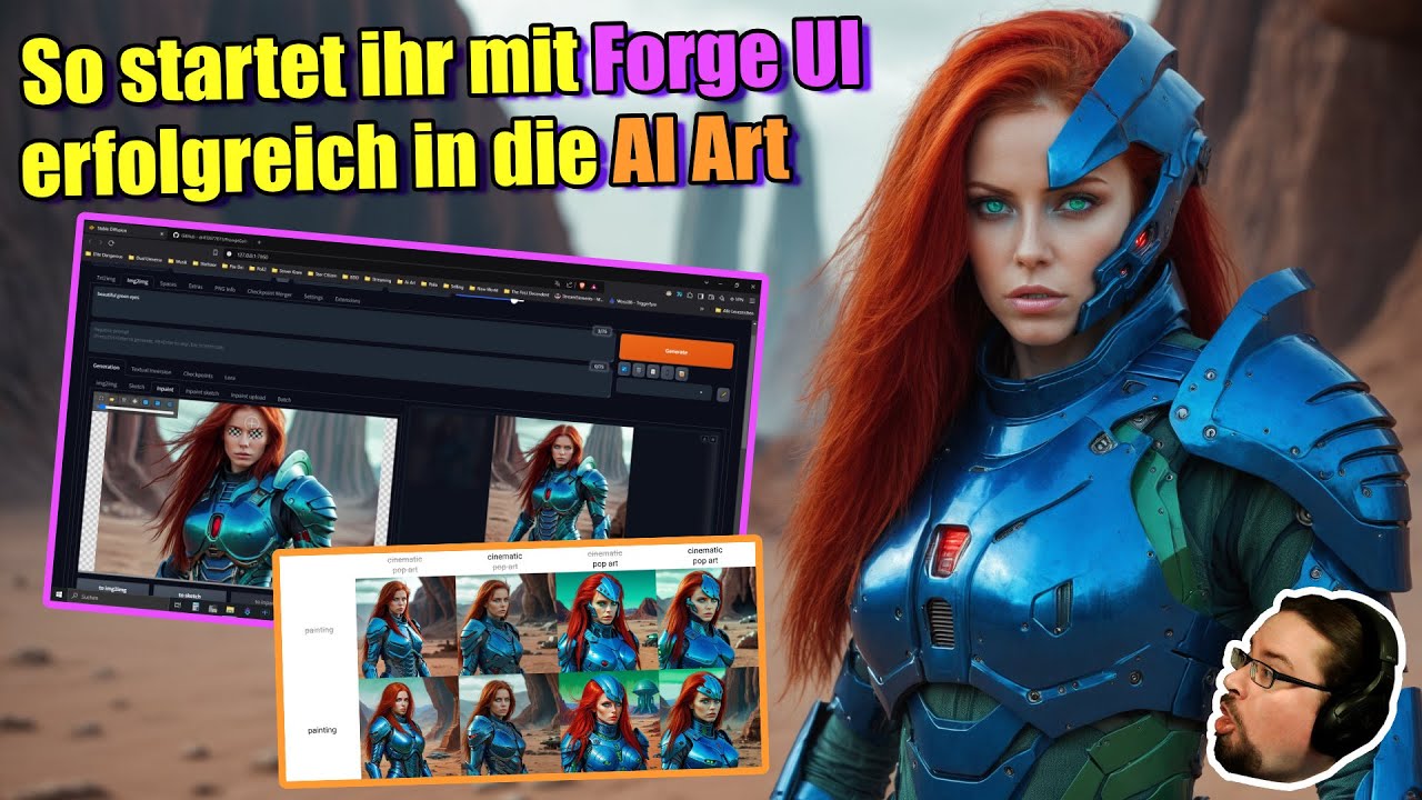 Forge UI | So startet ihr mit dem AI Art Interface erfolgreich | Basics ...