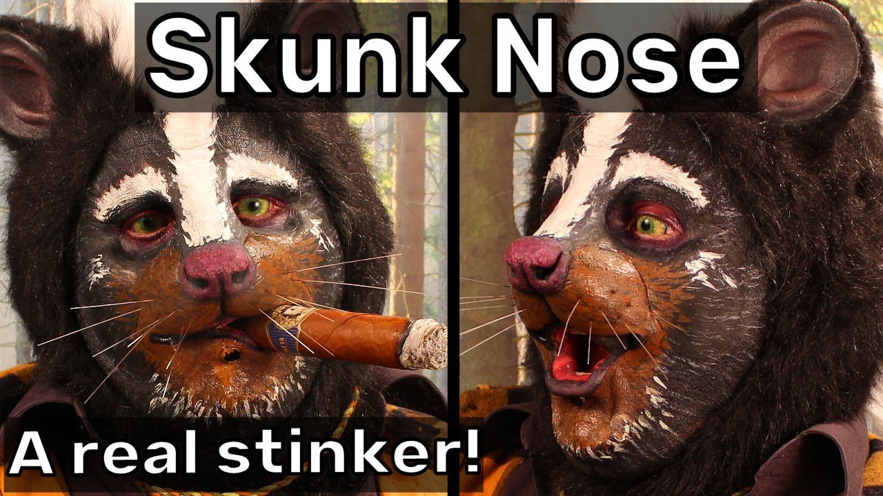 Skunk Nose - Foam Latex Prosthetic Makeup With Application Process ...