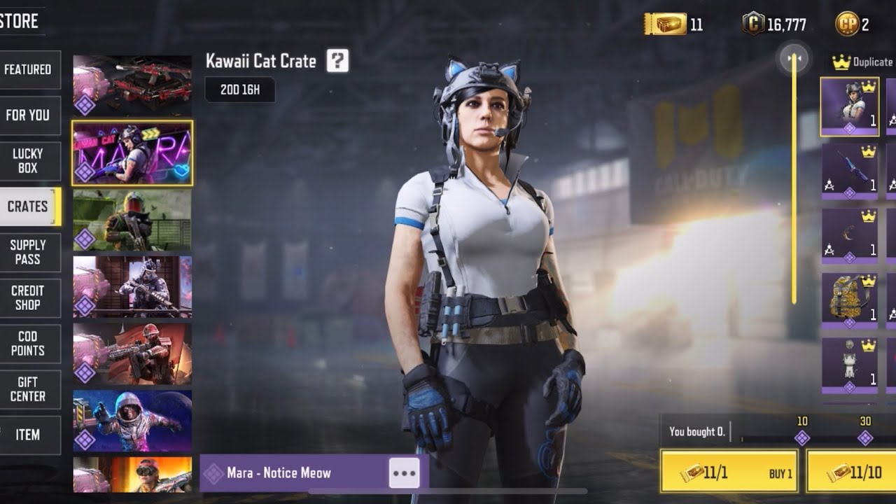 Kawaii Cat Crate pulls on a few accounts in CoD Mobile - YouTube