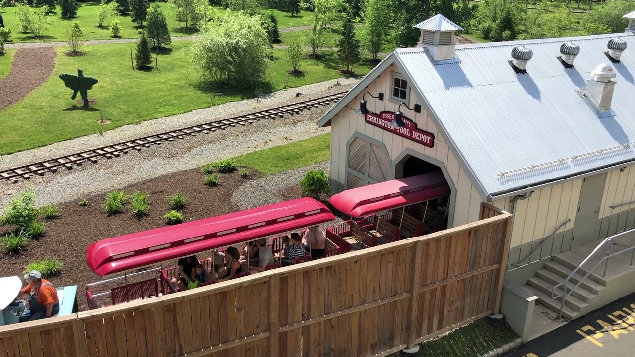 The Essex County Turtle Back Zoo Railroad's Red Train at Turtle Back ...