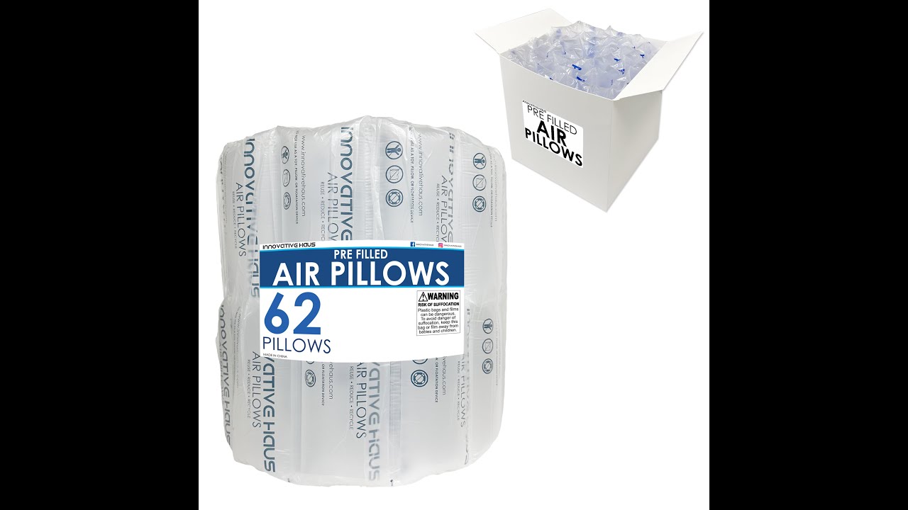 4" x 8" Prefilled Air Pillows for Packaging and Shipping - YouTube
