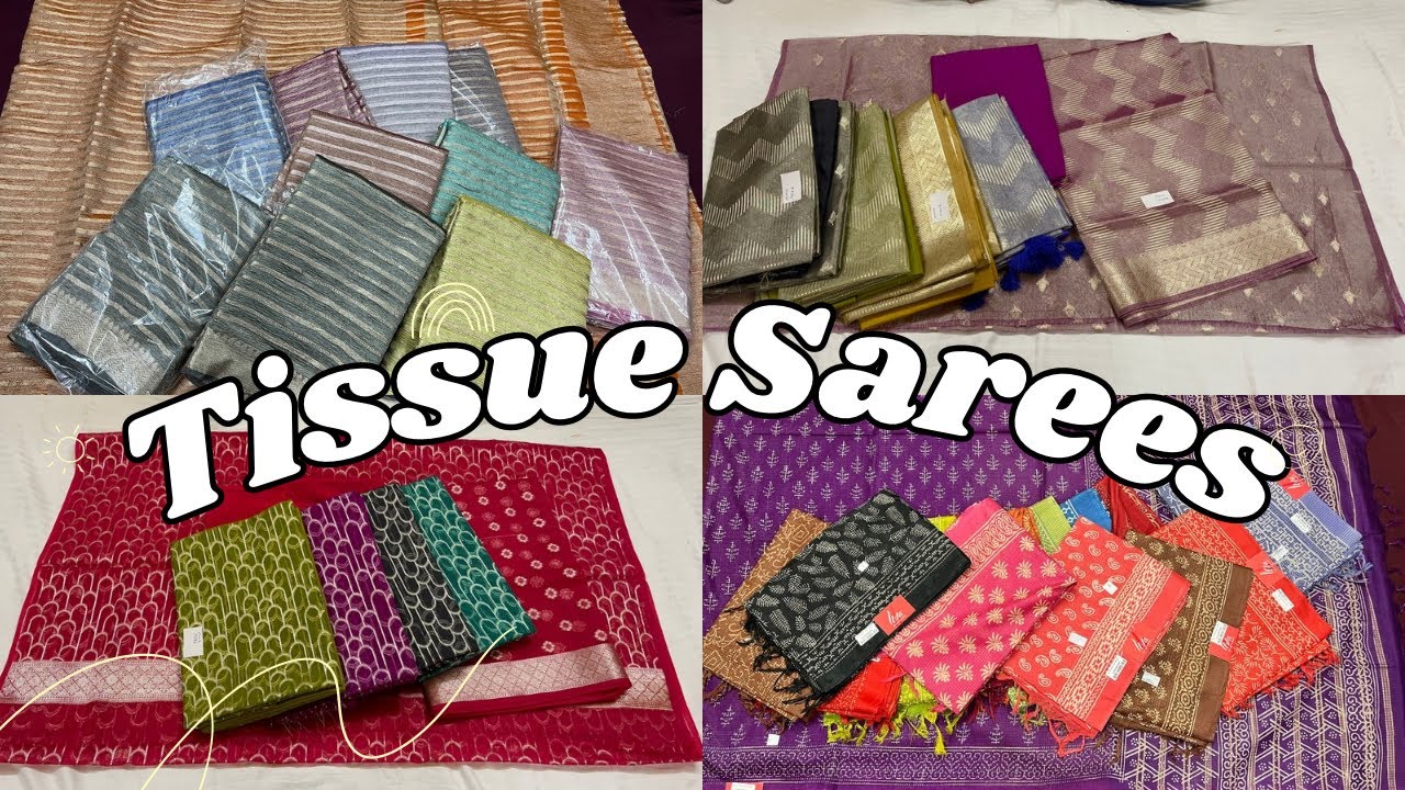 💖Semi tissue saree special 💖| Shakuntalam Fabrics #sareelove #saree # ...