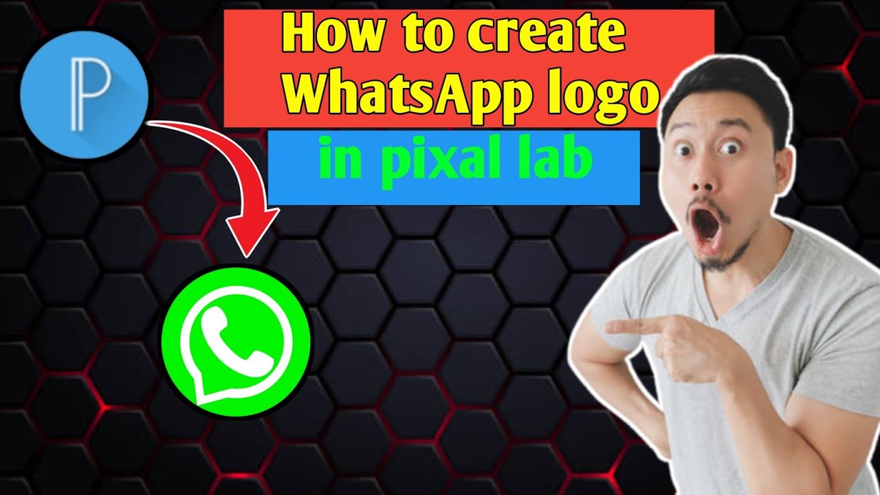 How to create WhatsApp logo in pixal lab | WhatsApp logo making - YouTube