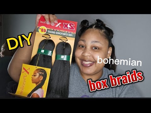 FIRST time ever doing bohemian box braids.. super beginner friendly ...